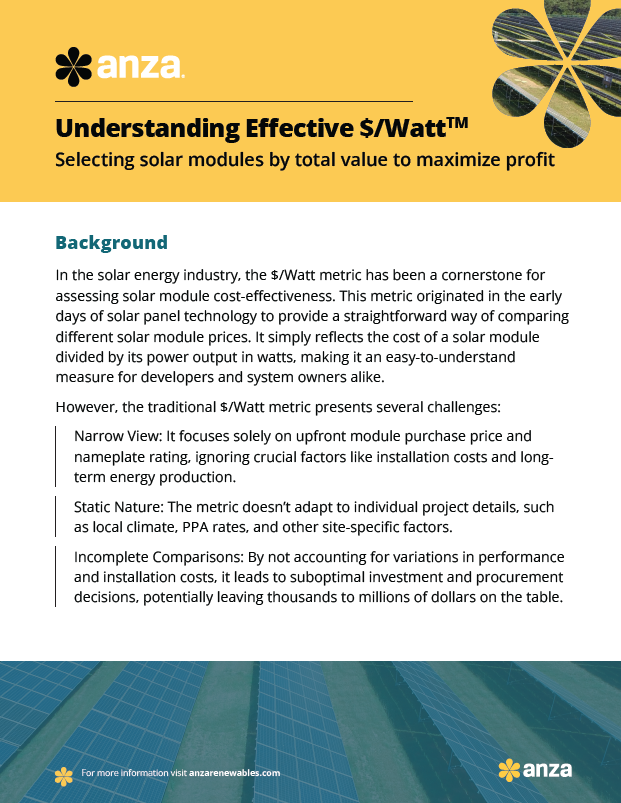 Solar Software & BESS Data Platform & Services | Anza
